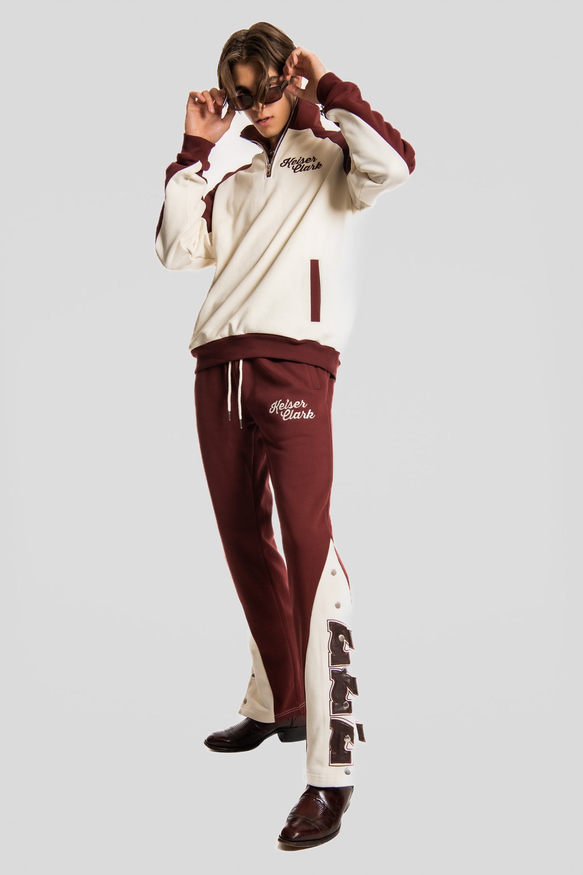 LUCKY NUMBER 7 SWEATSHIRT 1/4 ZIP PULLOVER