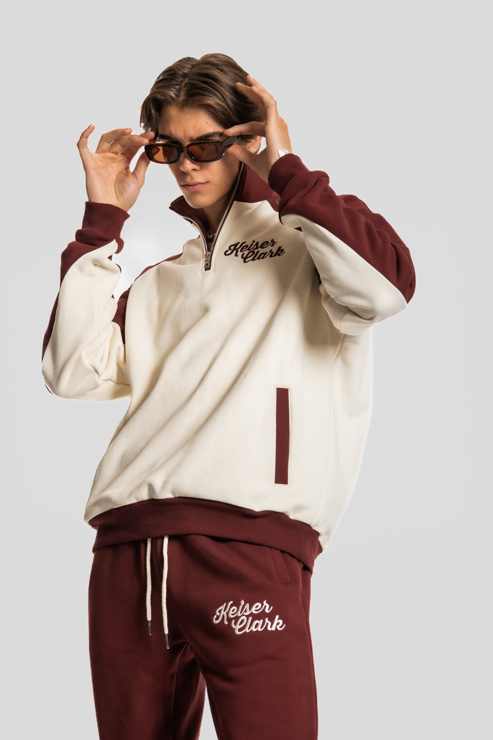 LUCKY NUMBER 7 SWEATSHIRT 1/4 ZIP PULLOVER